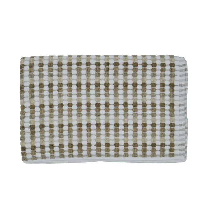 Jenny Mclean Pom Pom Bath Mat with hemmed borders 900GSM - Natural ...