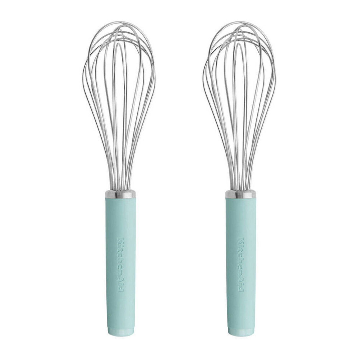 2PK Kitchenaid Soft Grip Metal Utility Whisk Cooking Utensil - Mineral ...