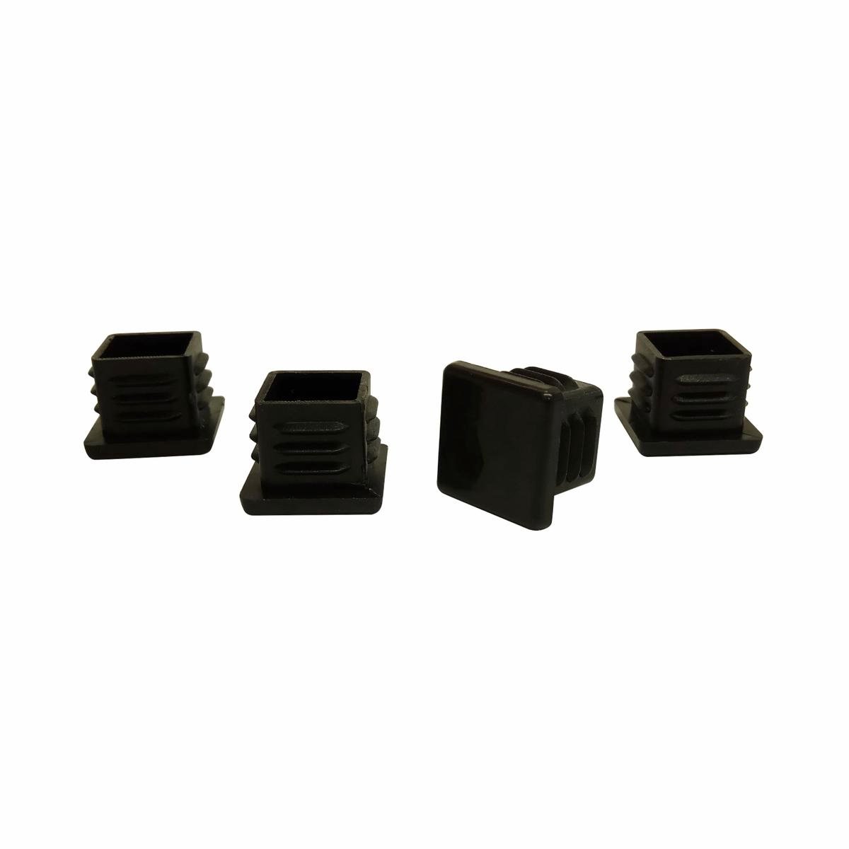 Surface Gard 19mm Black Square Internal Plastic Chair Tips - 4 Pack ...