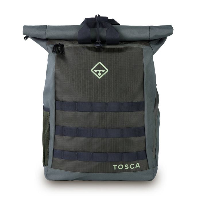 Tosca Roll Top Backpack Rucksack Outdoor Travel Bag - Khaki - Bunnings ...