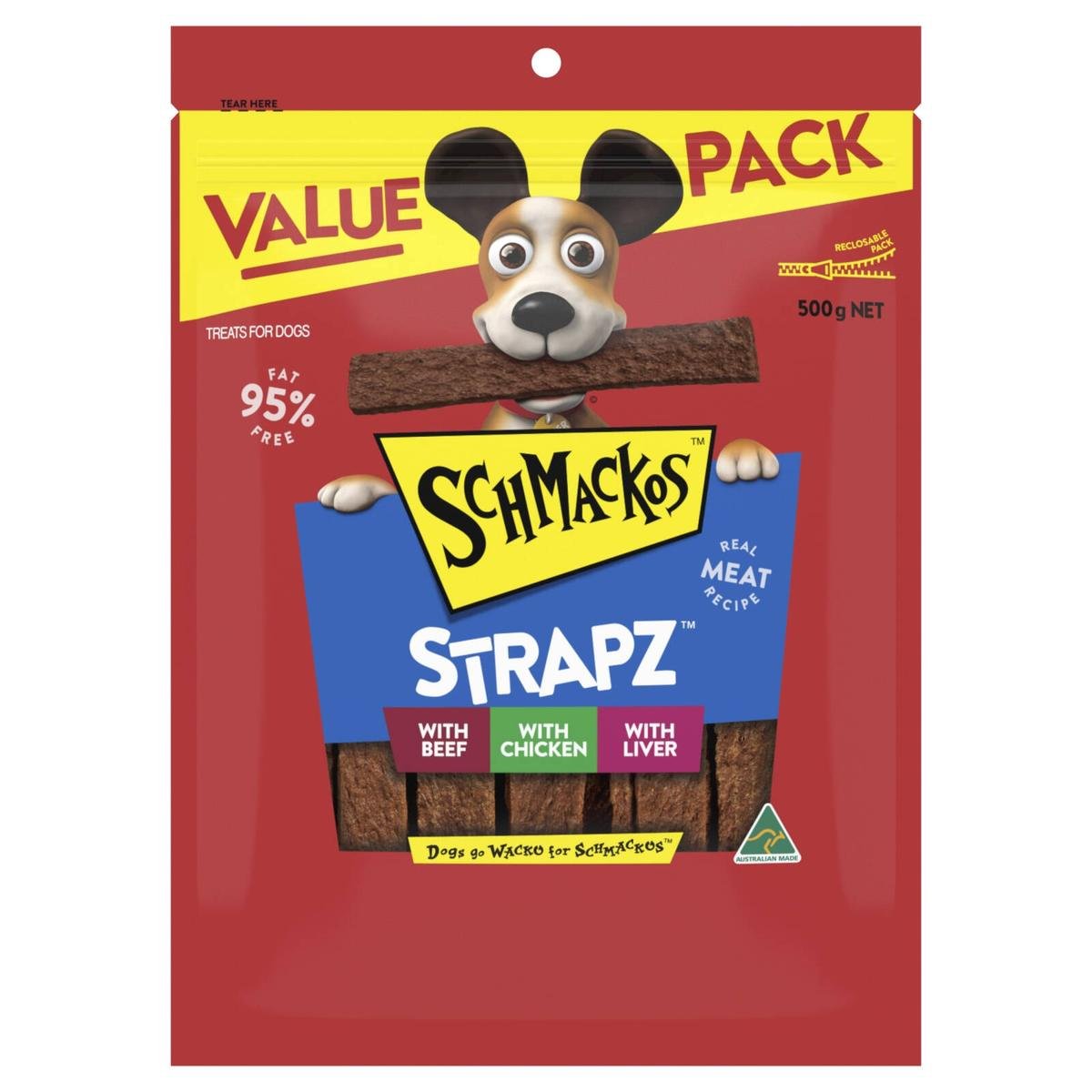 Schmackos 500g Strapz Variety Pack Dog Treats - Bunnings New Zealand