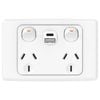 DETA Double Pole Double Power Point With USB A+C - Bunnings Australia