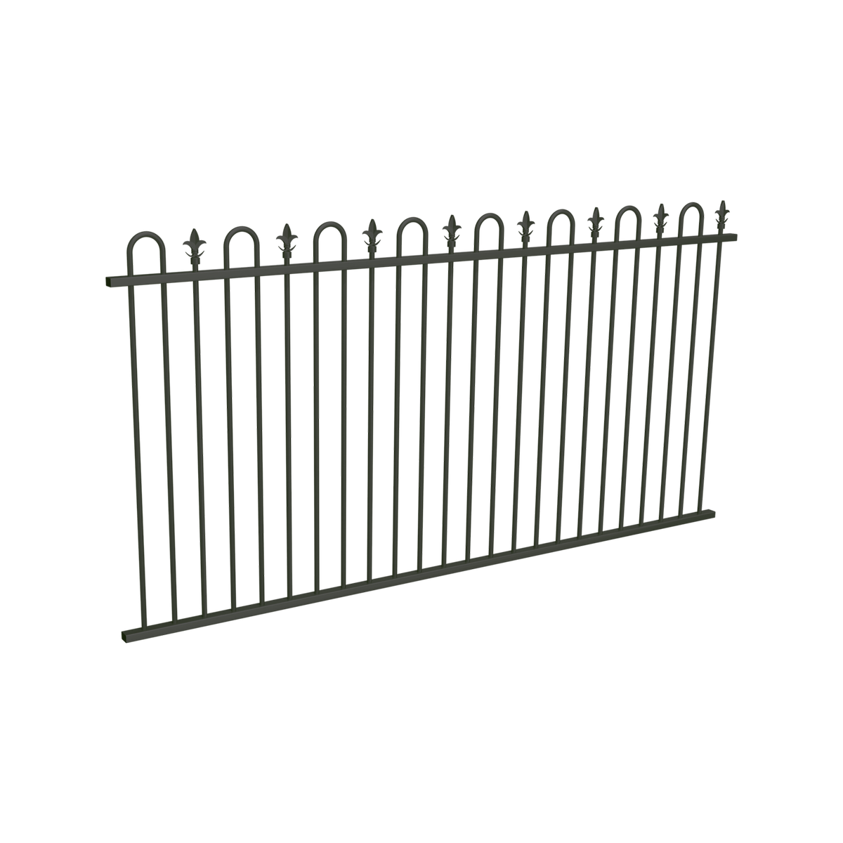ProtectorAl 2400 x 1200mm Woodland Grey Aluminium Loop And Spear Pool ...