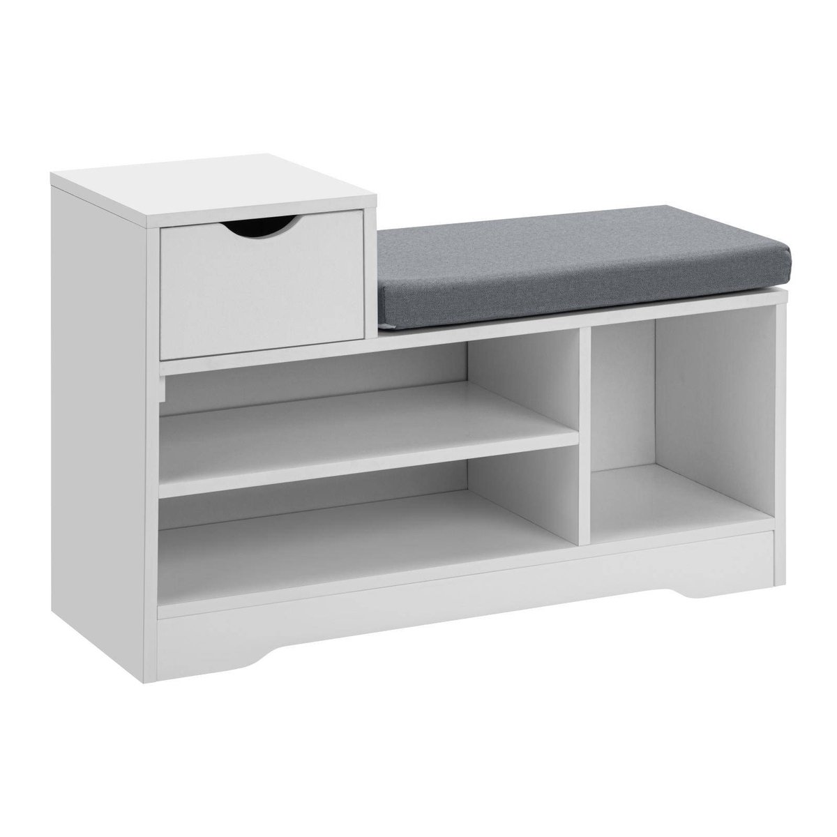 Colton Shoe Cabinet Seat Bench 1 Door White - Bunnings Australia