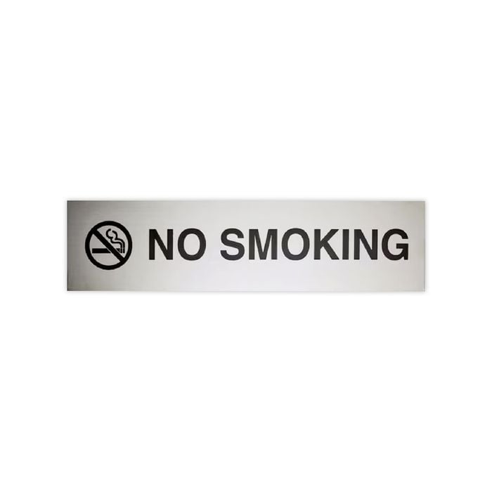 Sandleford 200 x 50mm Stainless Steel No Smoking Sign - Bunnings Australia