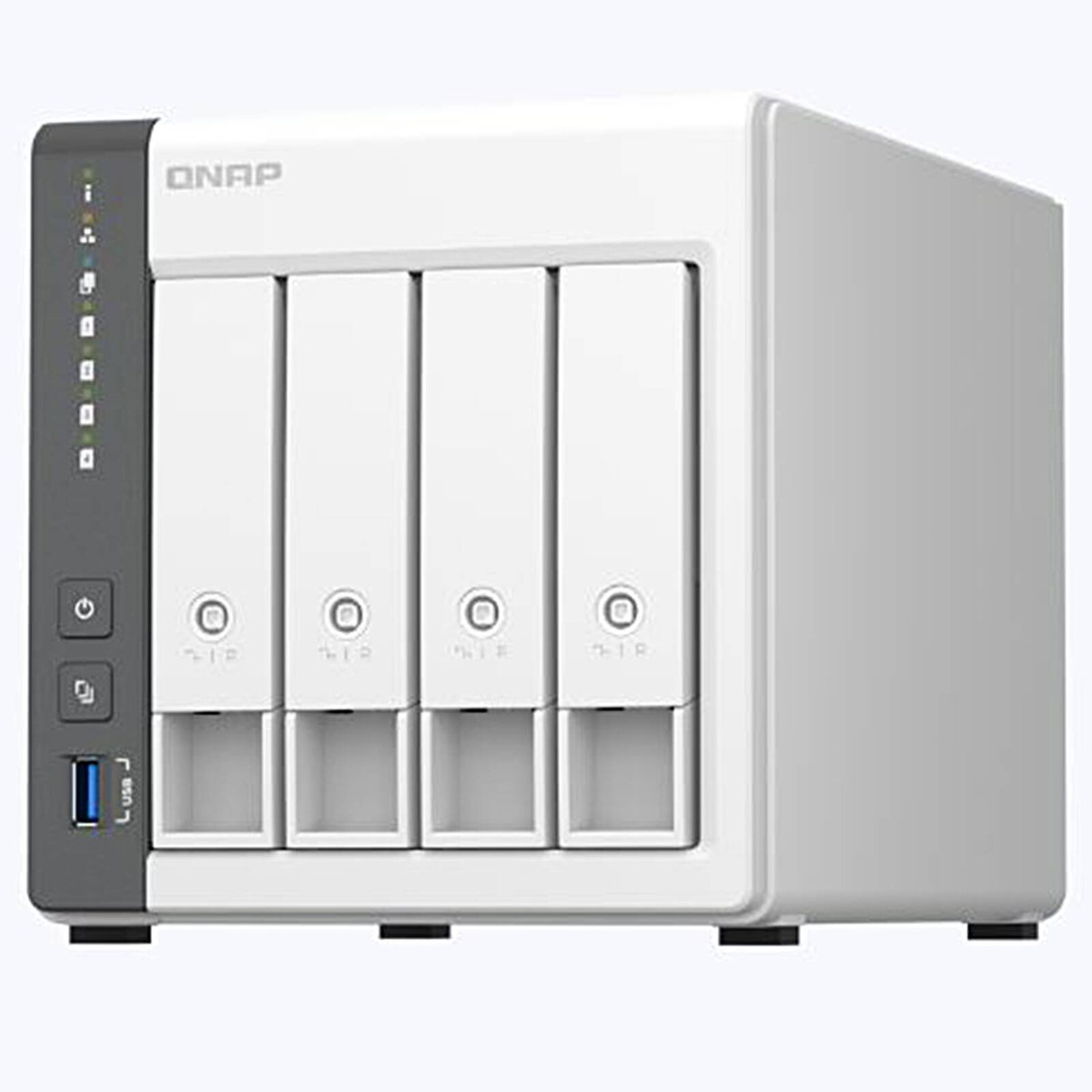QNAP 4 Bay NAS with Quad-core Processor, 4 GB DDR4 RAM and 2.5GbE Network, Diskless, TS-433-4G ...