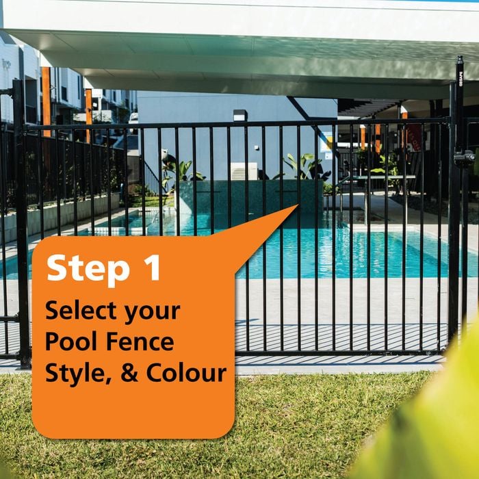 ProtectorAl 975 x 1200mm Black Aluminium Batten Pool Gate - Bunnings ...