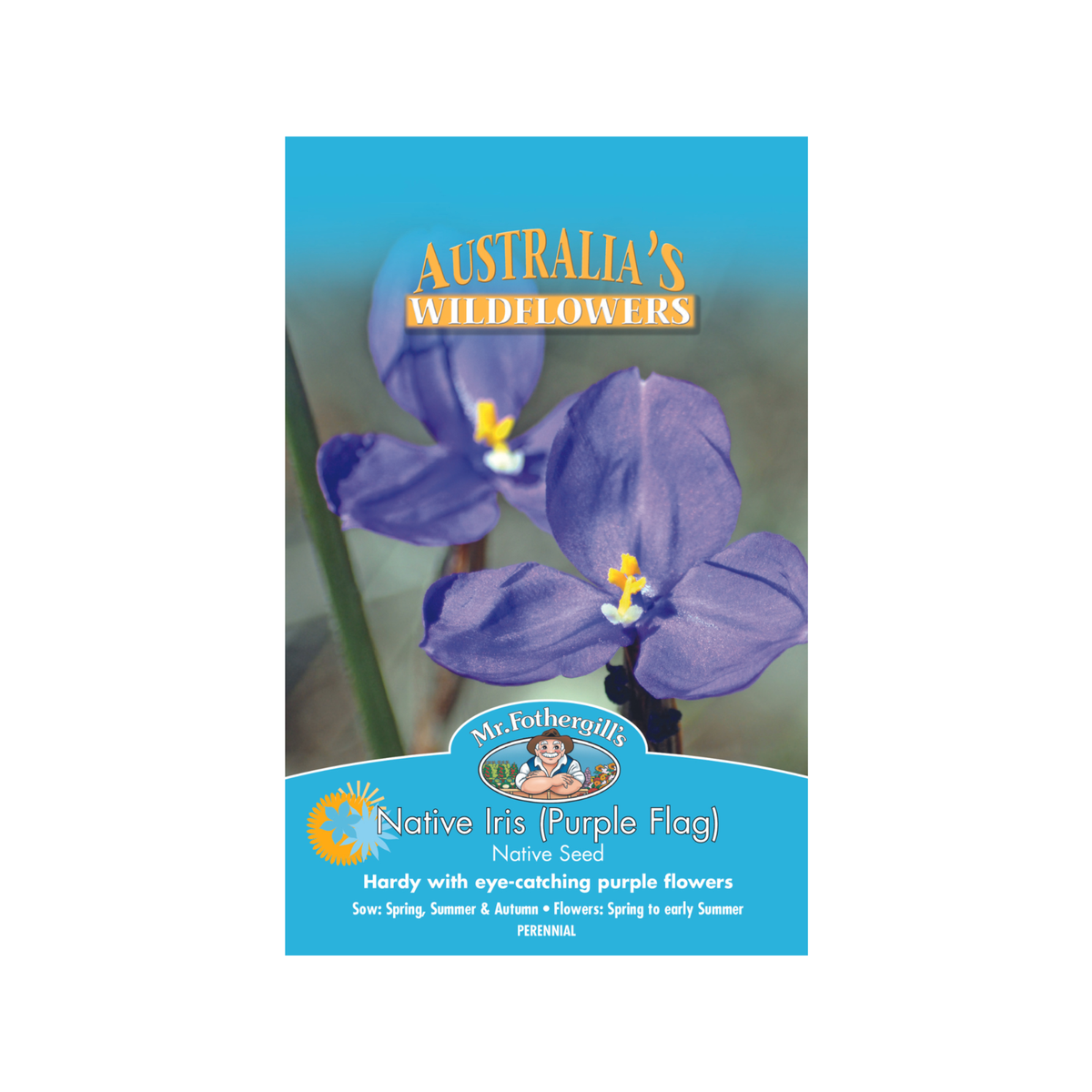 Mr Fothergill's Wildflower Native Iris Purple Flag Seeds - Bunnings ...