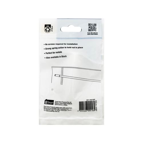 Windoware White 16mm Spring Fit Rod End - Bunnings Australia