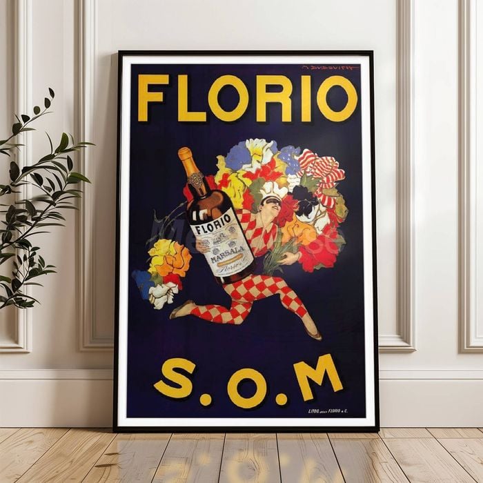 Galrie Vintage Florio Marsala Wine Advertising Poster Art Print for ...