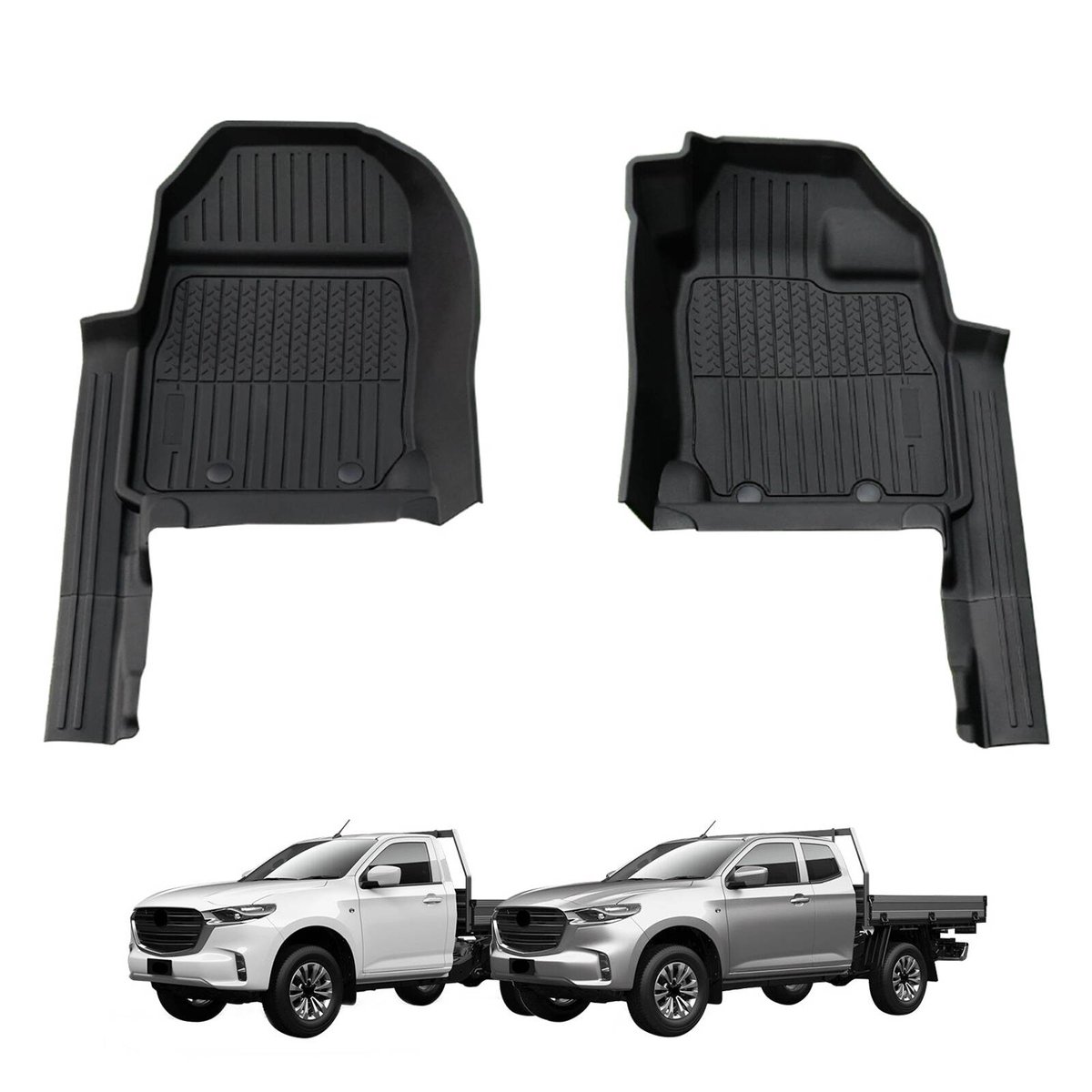 AUSGO 7D Injection Car Floor Mats for Mazda BT-50 BT50 Single / Extra ...