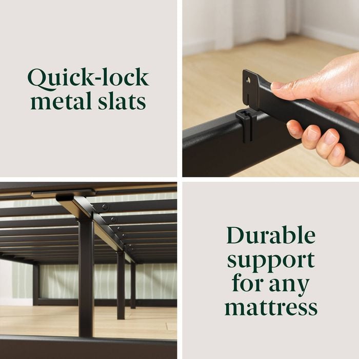 Zinus Quick Lock Metal Bed Frame Base - Single - Bunnings Australia