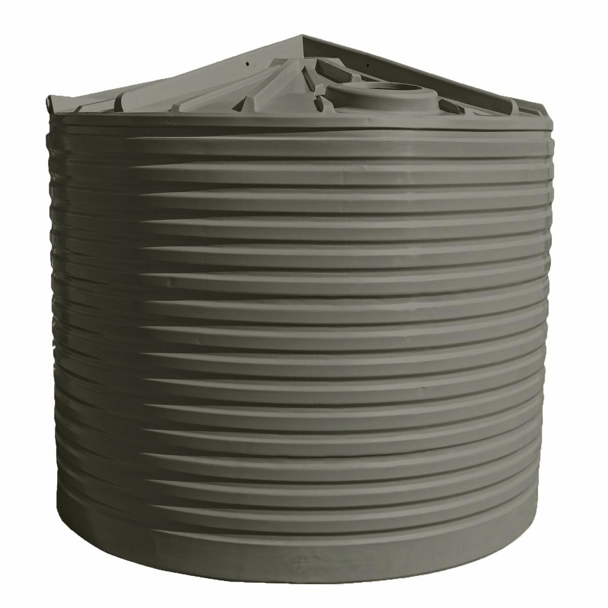 Clark Tanks 13600L Round Poly Water Tank - Earthtone - Bunnings Australia
