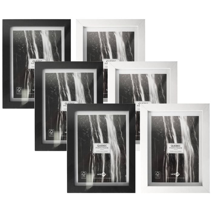 6PK Unigift 15x20cm Quebec Matboard Photo Picture Frame Fits 13x18cm ...