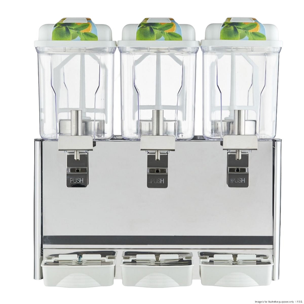 F.E.D Triple Bowl Juice Dispenser - Refrigerated Drink Dispensers ...