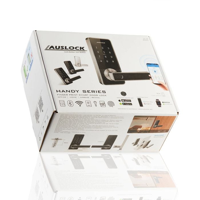 Auslock Silver Handy Series Fingerprint Smart Door Lock - Bunnings ...