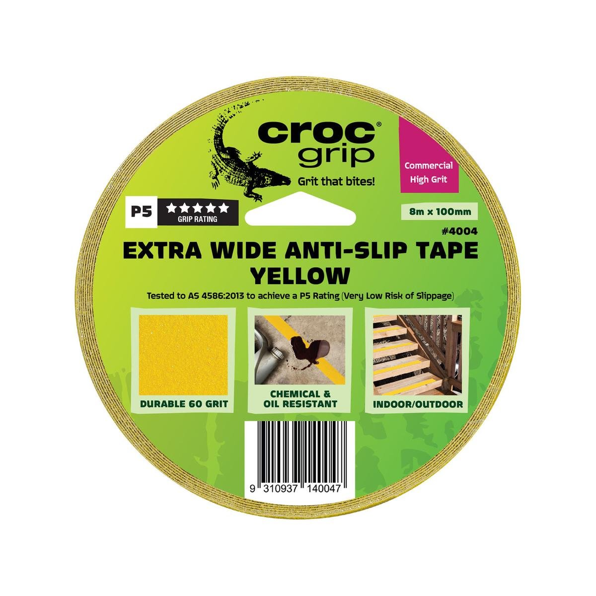 Croc Grip 8m x 100mm Yellow Anti-Slip Tape - Bunnings Australia