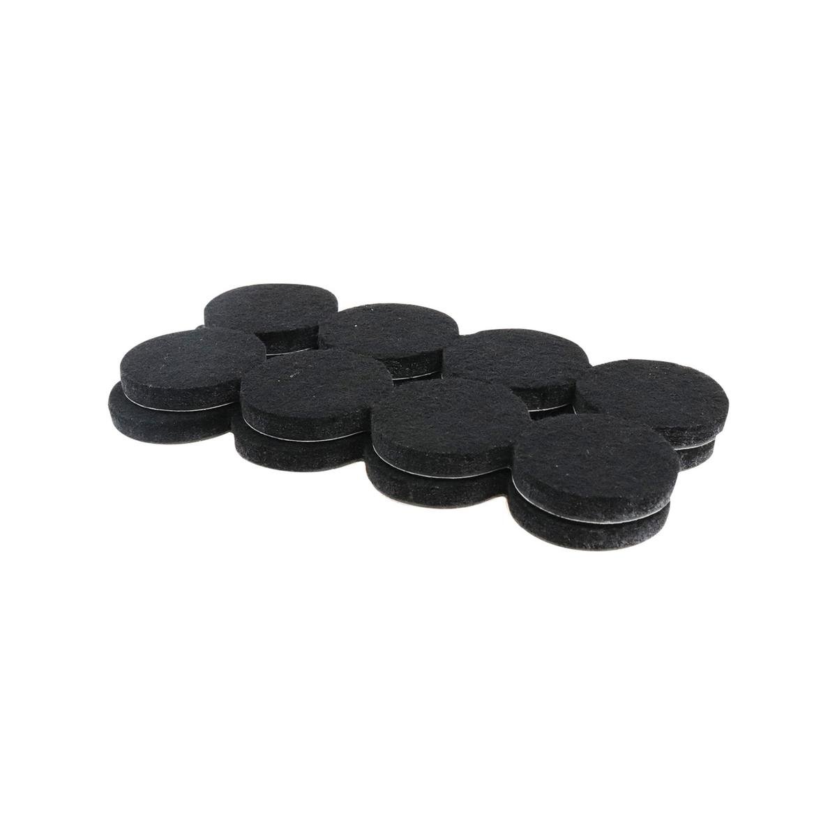Surface Gard 25mm Black Round Felt - 16 Pack - Bunnings Australia