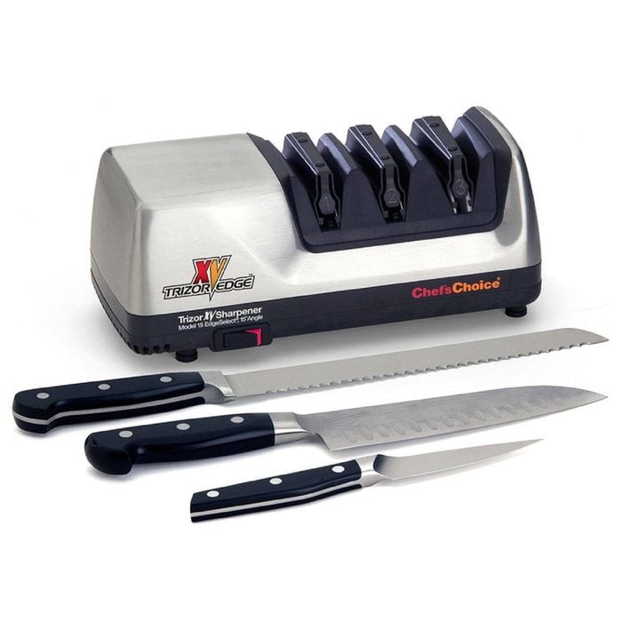 Chef s Choice Trizor XV 15 Electric Knife Sharpener Grey Silver Bunnings Australia