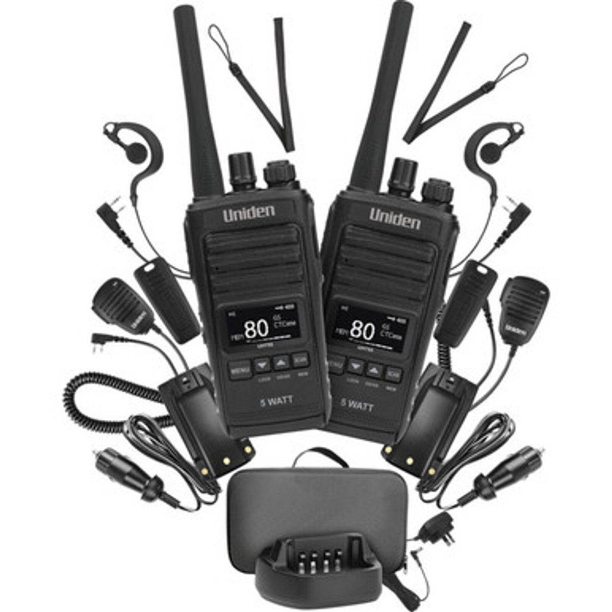 Uniden UH755-2DXL 5W UHF DELUX HANDHELD TWIN Pack - Bunnings Australia