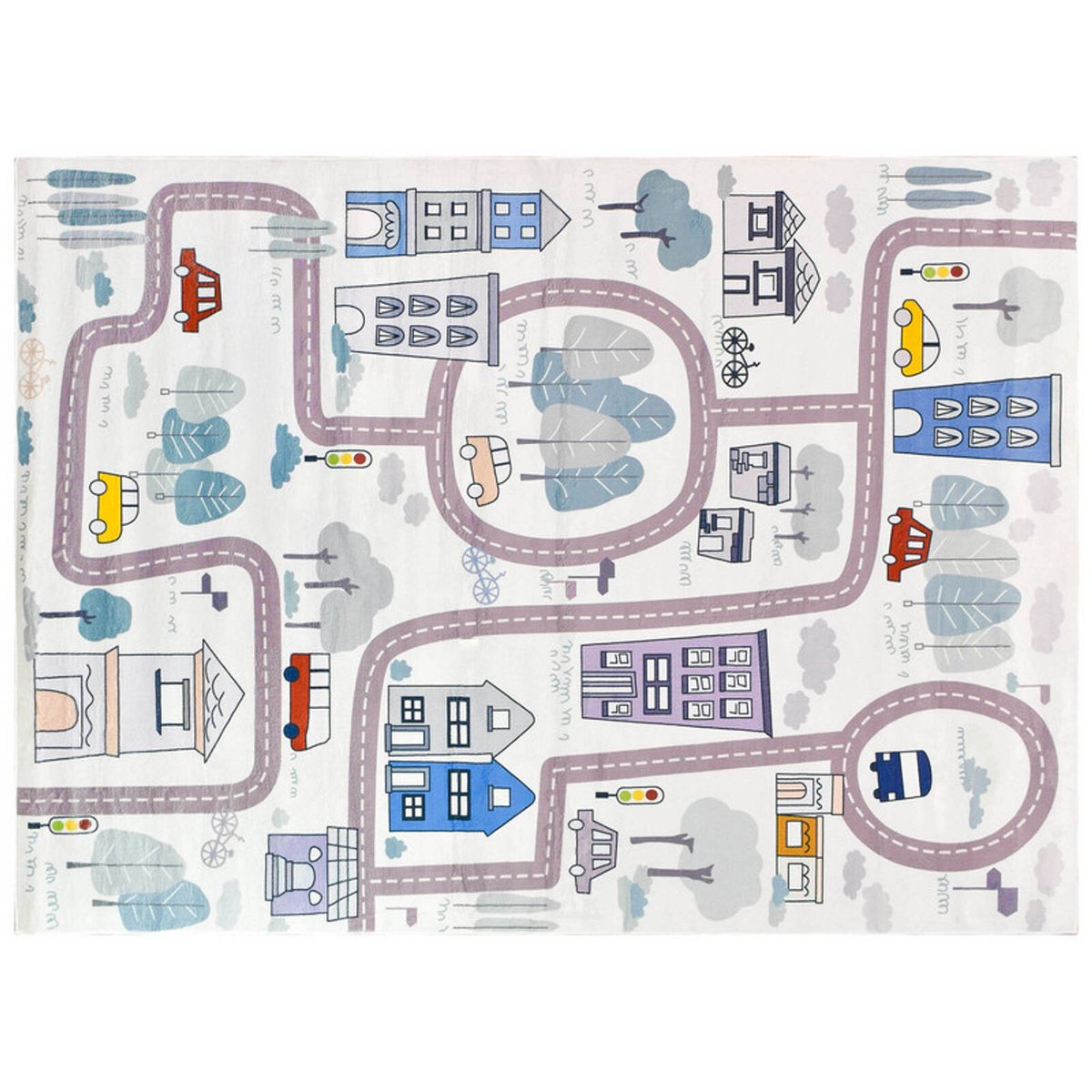 Loom & Lace Road Map 160x220 cream rug - Bunnings Australia