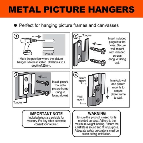Everhang 11kg Flush Mount Picture Hanger - Bunnings Australia