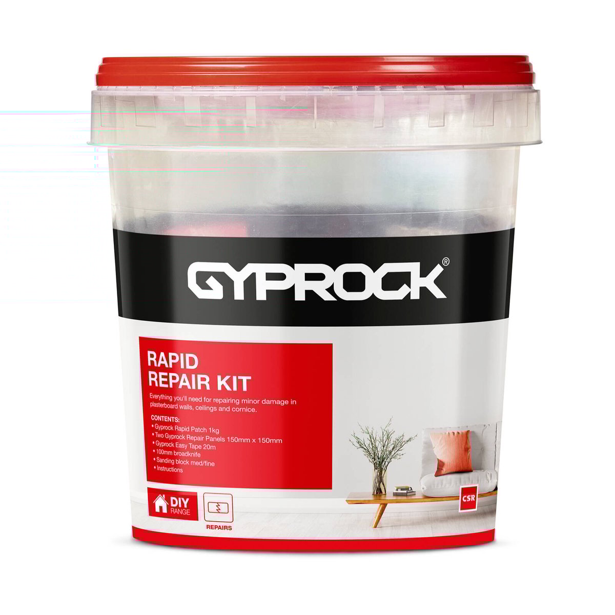Gyprock CSR 1.5kg DIY Rapid Plaster Repair Kit - Bunnings Australia