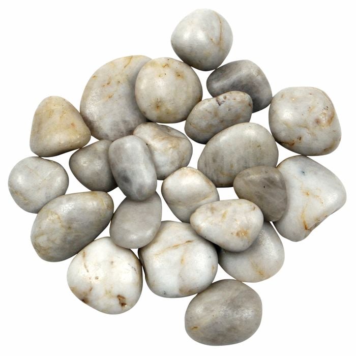 Tuscan Path 1.5kg 30 - 50mm Polished Quartz Pebbles - Bunnings Australia