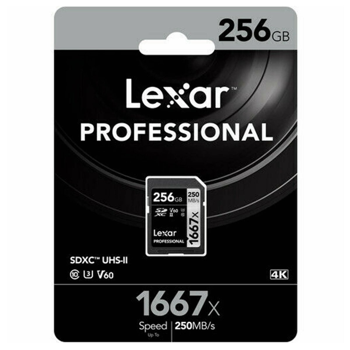 Lexar 256GB SD Card SDXC UHS-II Professional 1667x Camera DSLR TF ...