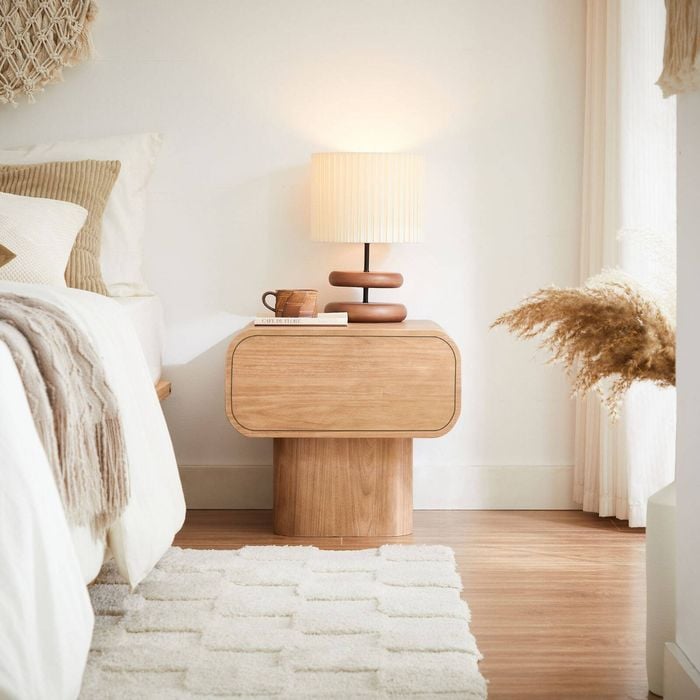 Amanda Wooden Bedside Table - Bunnings Australia