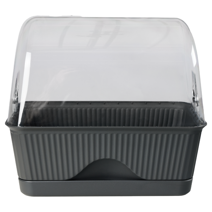 Backyard Farmer Grey Lula Mini Greenhouse - Bunnings Australia