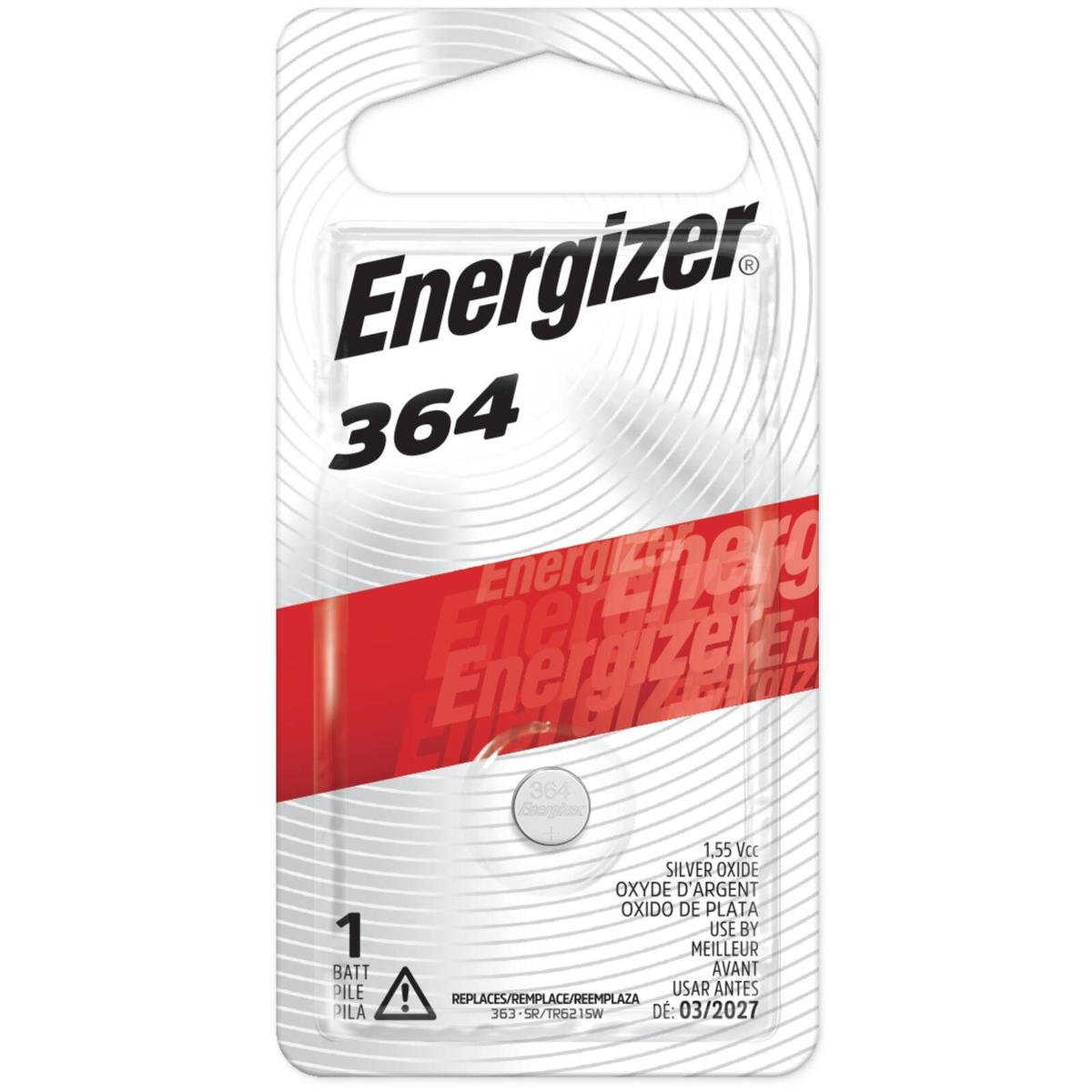 Energizer 364/363 Silver Oxide Button Battery - 1 Pack - Bunnings Australia