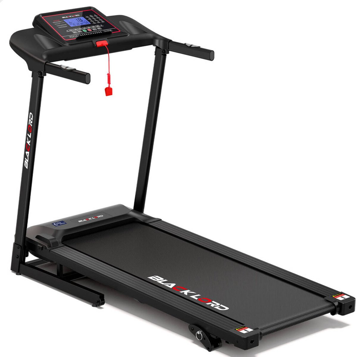 BLACK LORD Treadmill 45cm Belt Electric Running Machine Incline ...