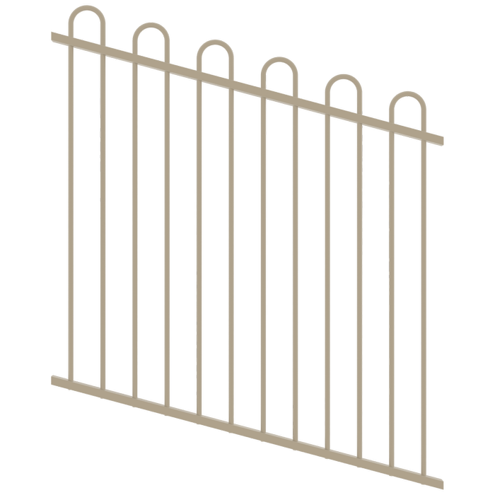 ProtectorAl 0350-1200W x 1200H Paperbark Loop Top Pool Fence Panel ...