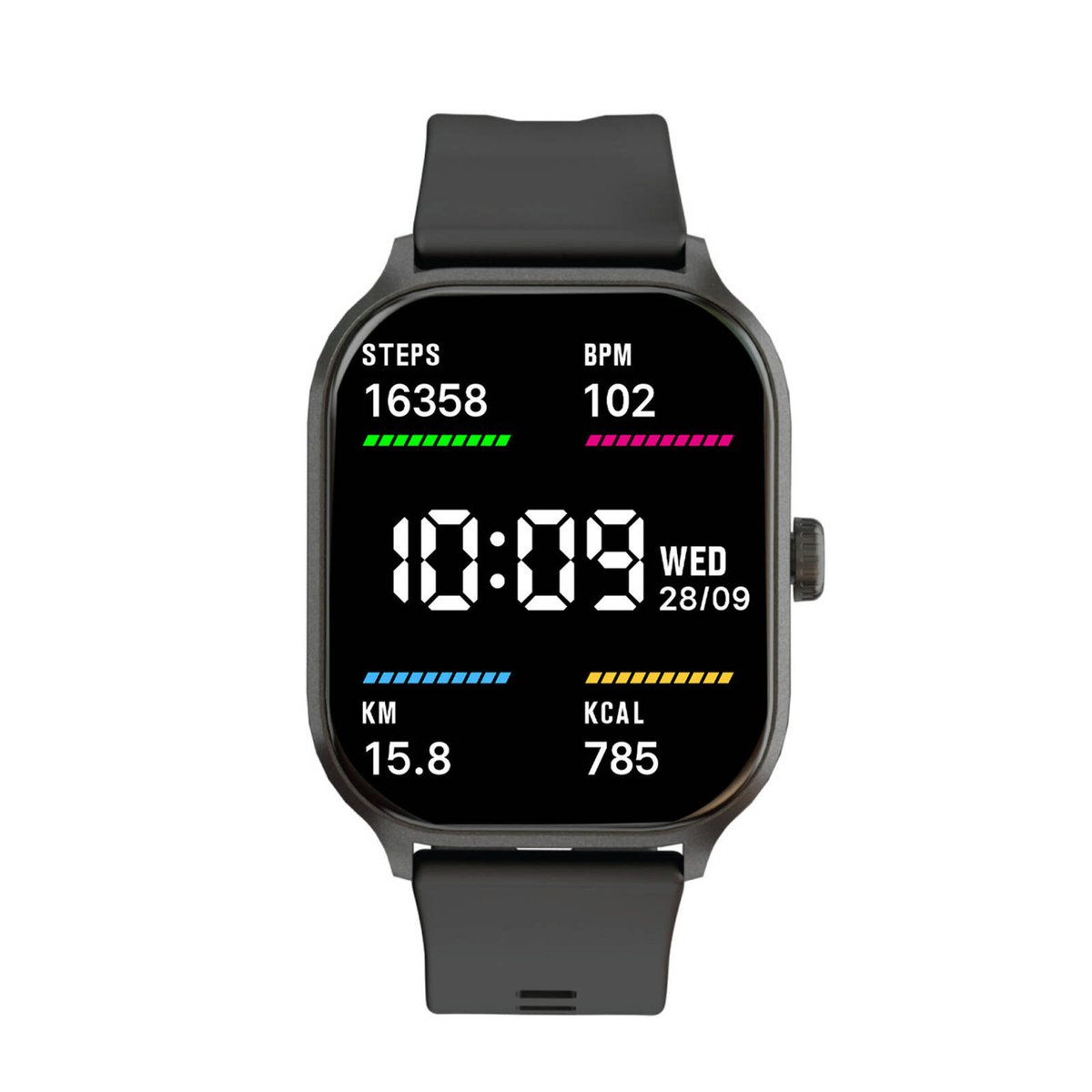 V-Fitness Smart Watch 2 Inch Touch Screen Black - Bunnings Australia
