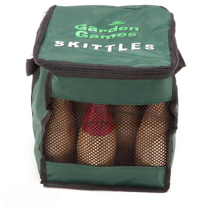 Deluxe Wooden Skittles Set – Classic Bowling Game for All Ages ...