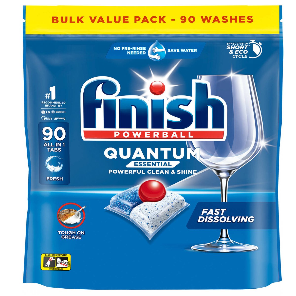Finish Quantum Essential Fresh Dishwashing Tablets - 90 Pack - Bunnings ...