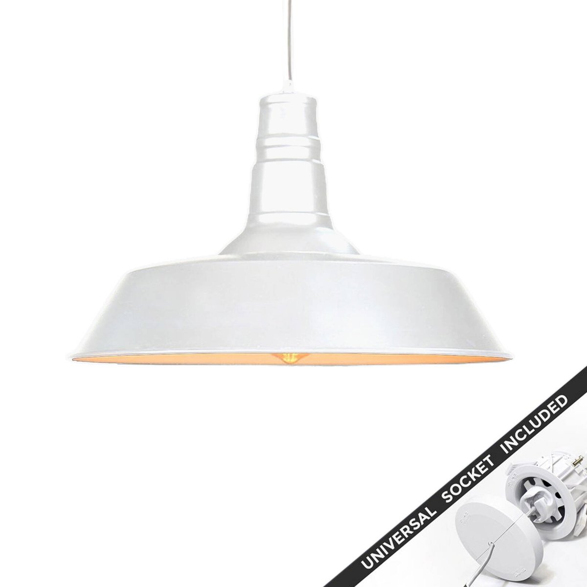 Snap Lighting Harvey White Downlight to Pendant Light Conversion Kit ...