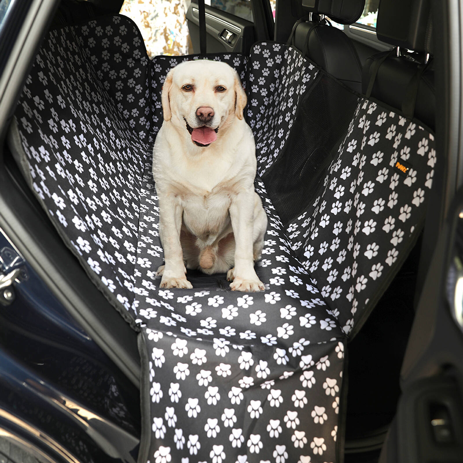PaWz Waterproof Pet Car Seat Cover in Black Colour Bunnings Australia