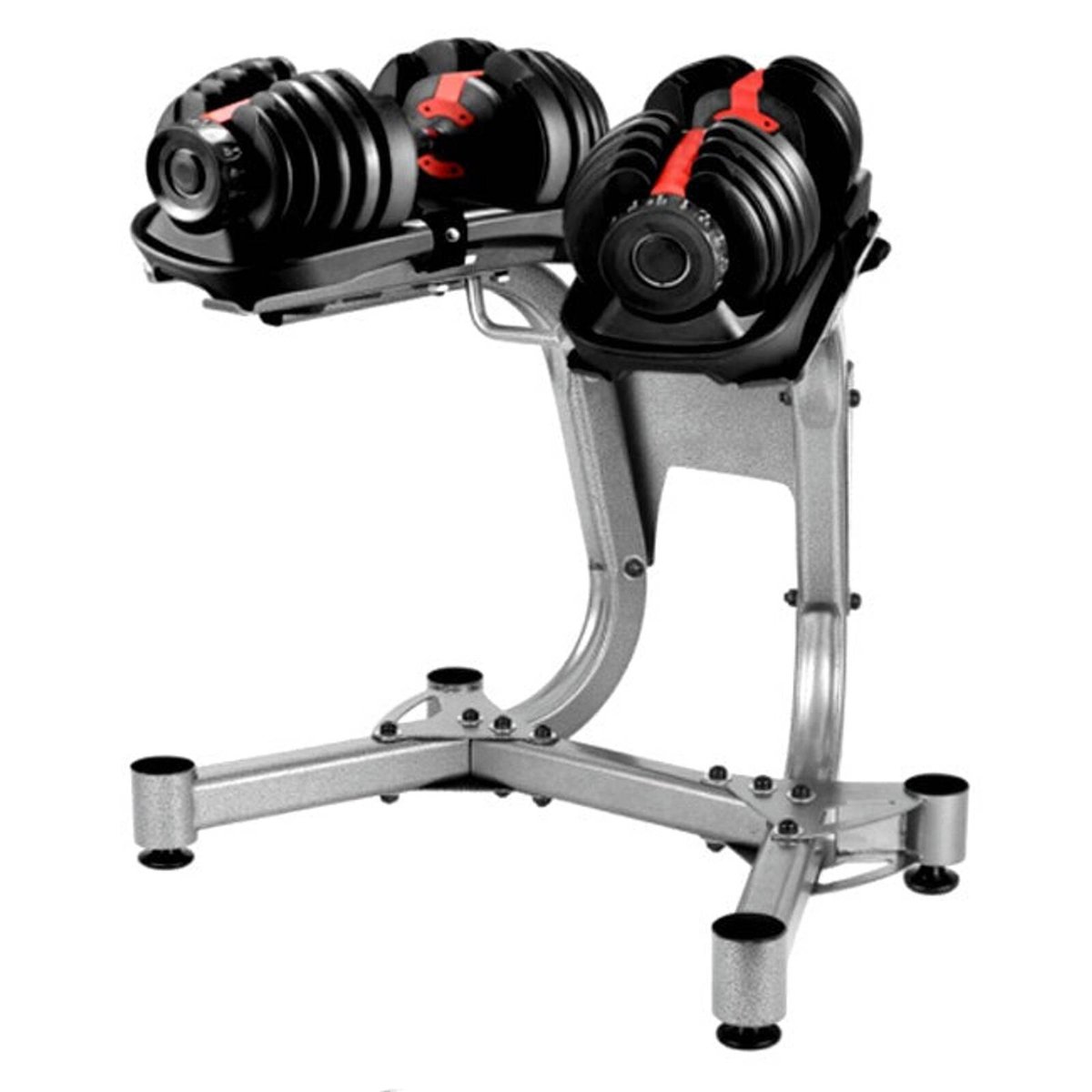 Fitness Master Adjustable Dumbbell Stand Exercise Equipment 17 Weights ...