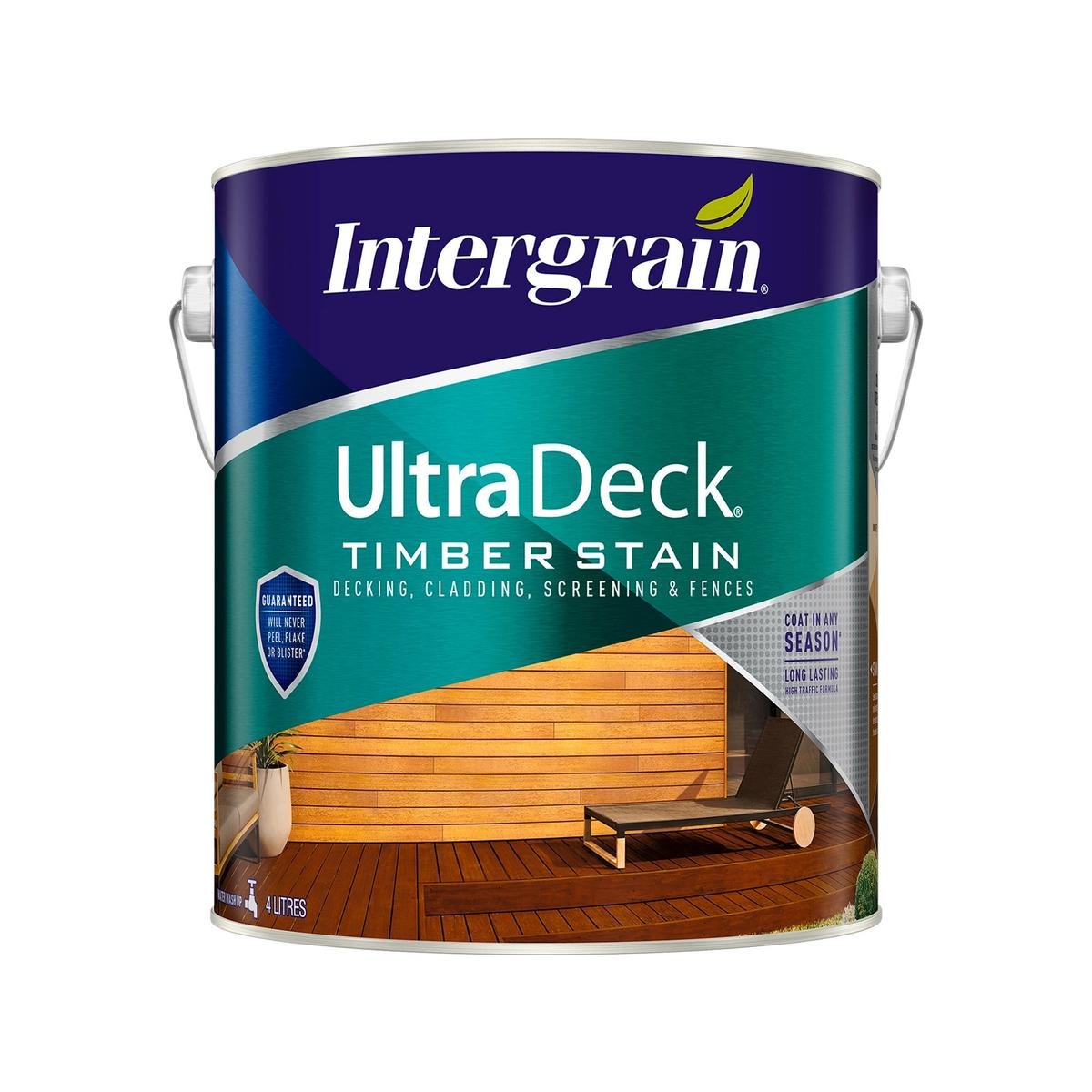 Intergrain 4L Charcoal UltraDeck Timber Decking Stain - Bunnings New ...