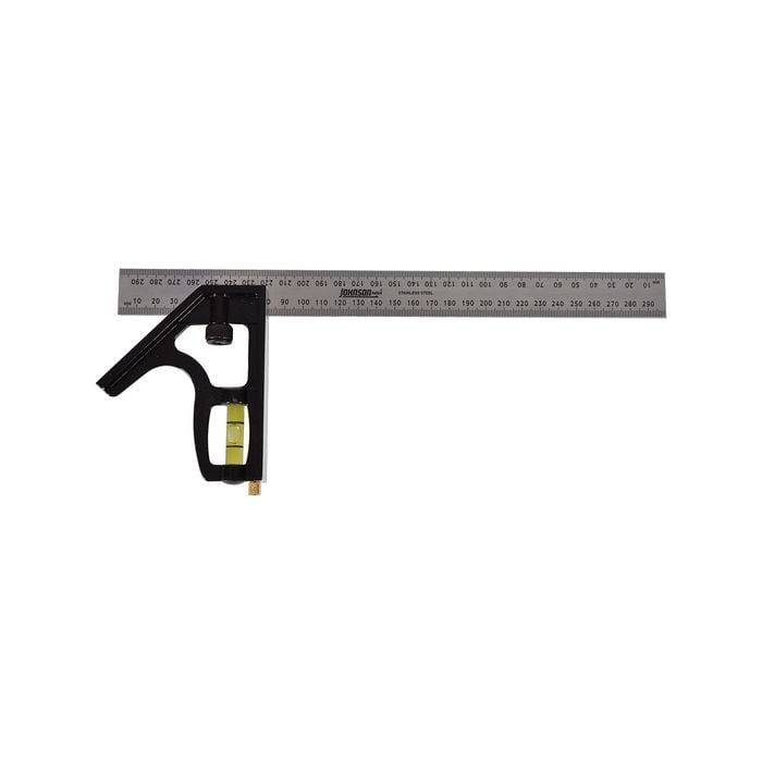 Johnson 300mm H/D Stainless Steel Combination Square - Bunnings Australia