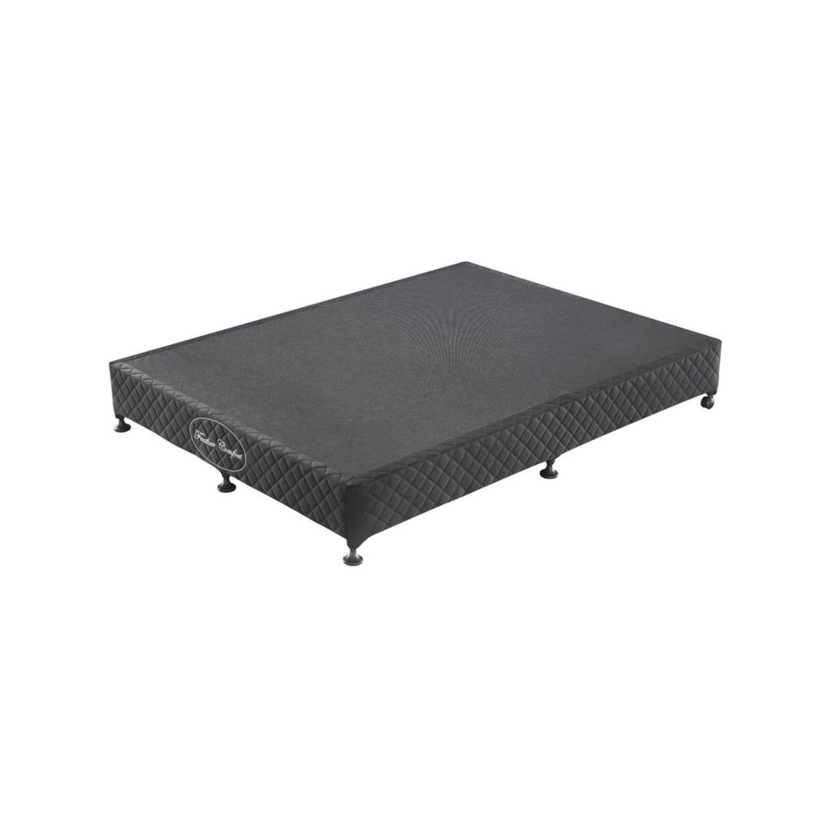 Mattress Base Ensemble Double Size Solid Wooden Slat in Black with ...
