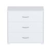 Practa White 3 Drawer Chest Of Drawers Unit - White - Bunnings Australia