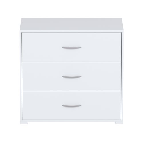 Practa White 3 Drawer Chest Of Drawers Unit - White - Bunnings Australia