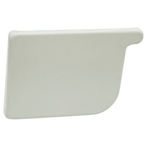 COLORBOND 115mm LH Quad Gutter Stop End - Surfmist - Bunnings Australia