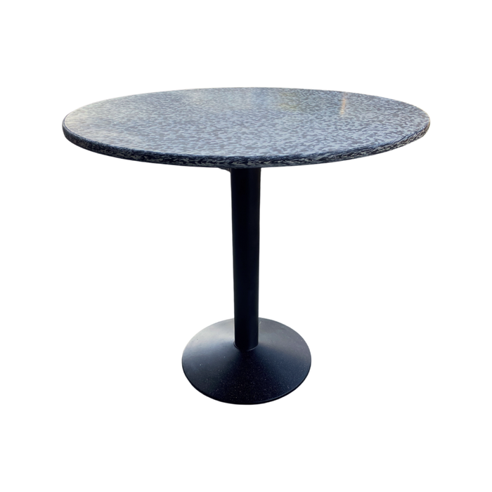Resourceful Living 900mm black and white round dining table - Bunnings ...