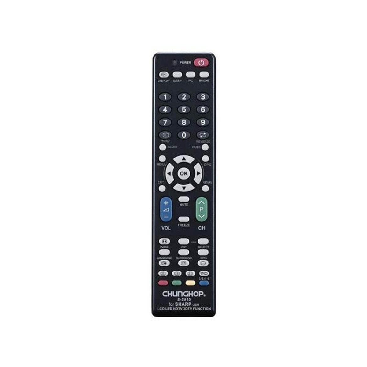 Chunghop Universal Tv Remote Control Compatible With Sharp Lcd Smart Hd ...