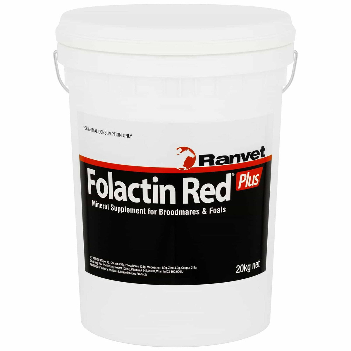 Ranvet Folactin Plus Broodmares & Foals Mineral Supplement Red 20kg ...