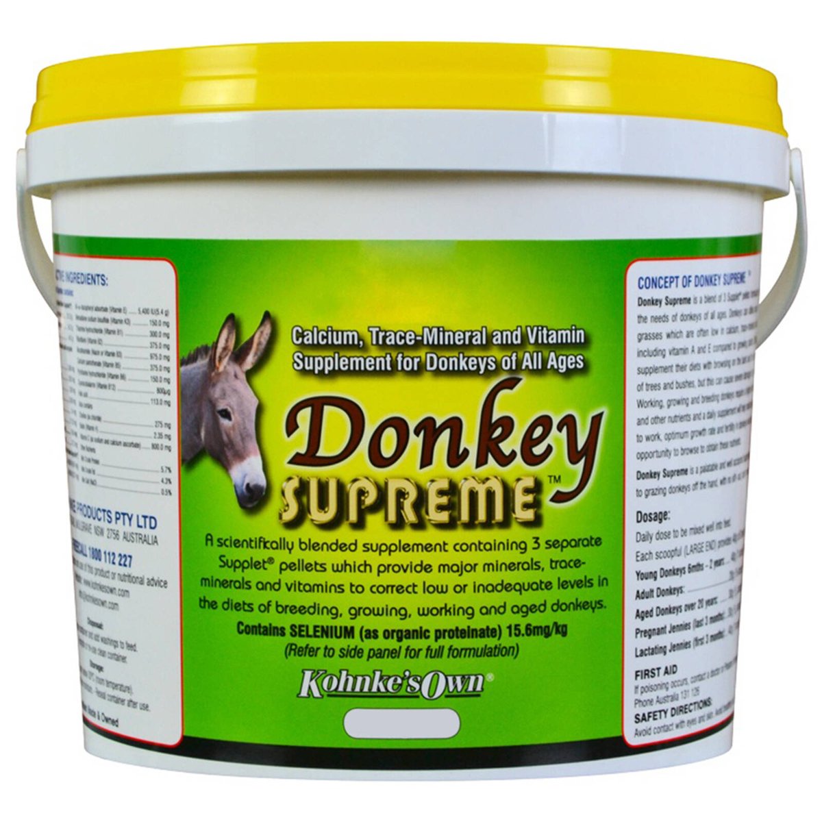 Kohnkes Own Donkey Supreme Concentrated Mineral Trace Supplement 4kg ...